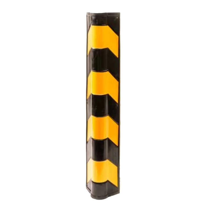 Corner Protection Black/Yellow Rubber - Safety Material