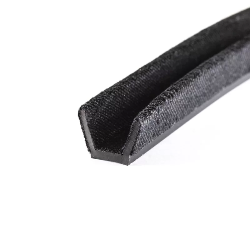 Flocked Glass run channel profile 6mm EPDM